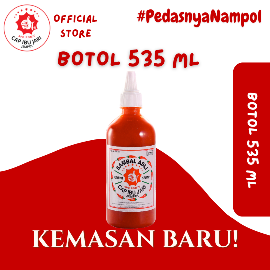 Jual Sambal Asli Cap Ibu Jari Jempol Botol Plastik 535ml | Shopee Indonesia