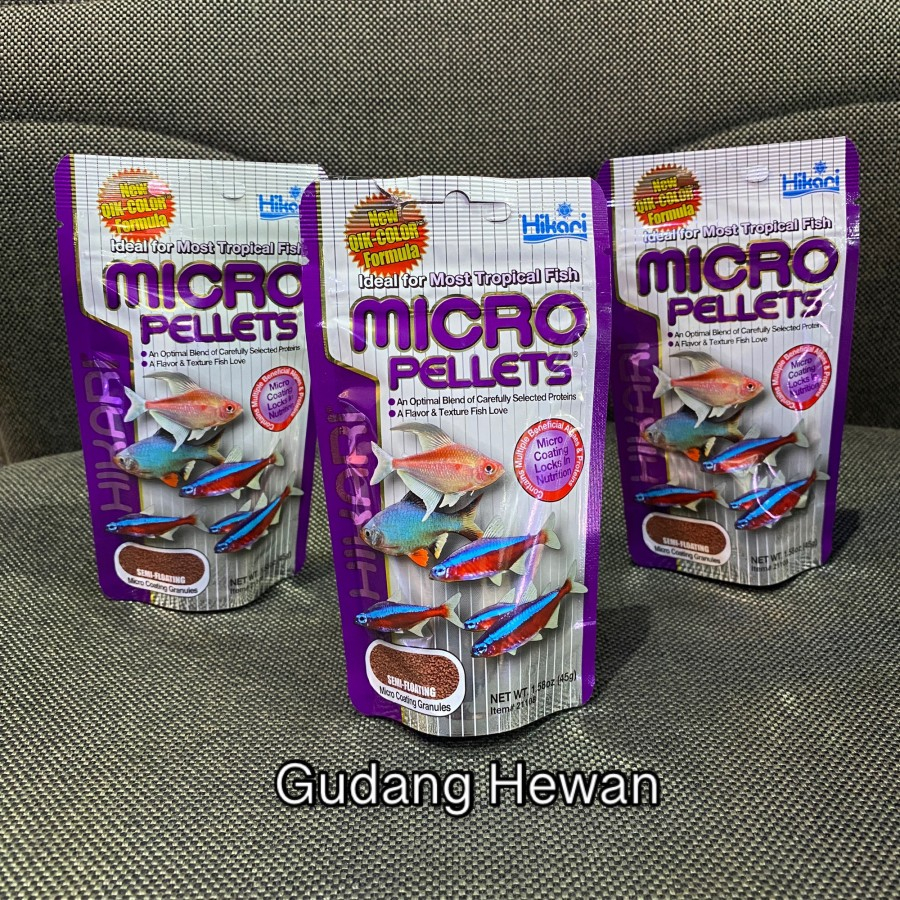 Jual HIKARI MICRO PELLETS 45 GRAM - MAKANAN IKAN KECIL - NEON - PELET ...