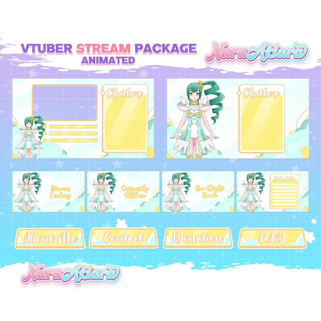 Jual Perangkat Streaming Paket Overlay yang Unik dan Menarik, Desain ...