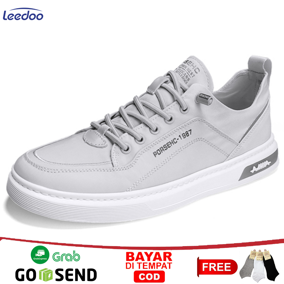 Jual Leedoo Sepatu Pria Original 100% Sepatu Casual Pria Sneakers Formal Running Tali Shoes ...
