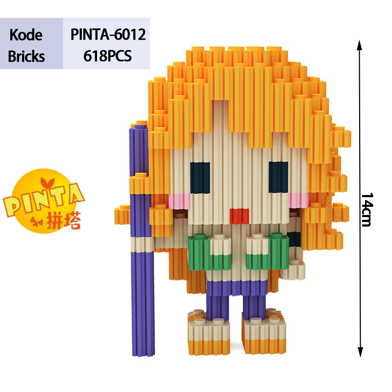 Jual JAKI Block Anime Blok teka-teki Nano One Piece Luffy Zoro Nami ...