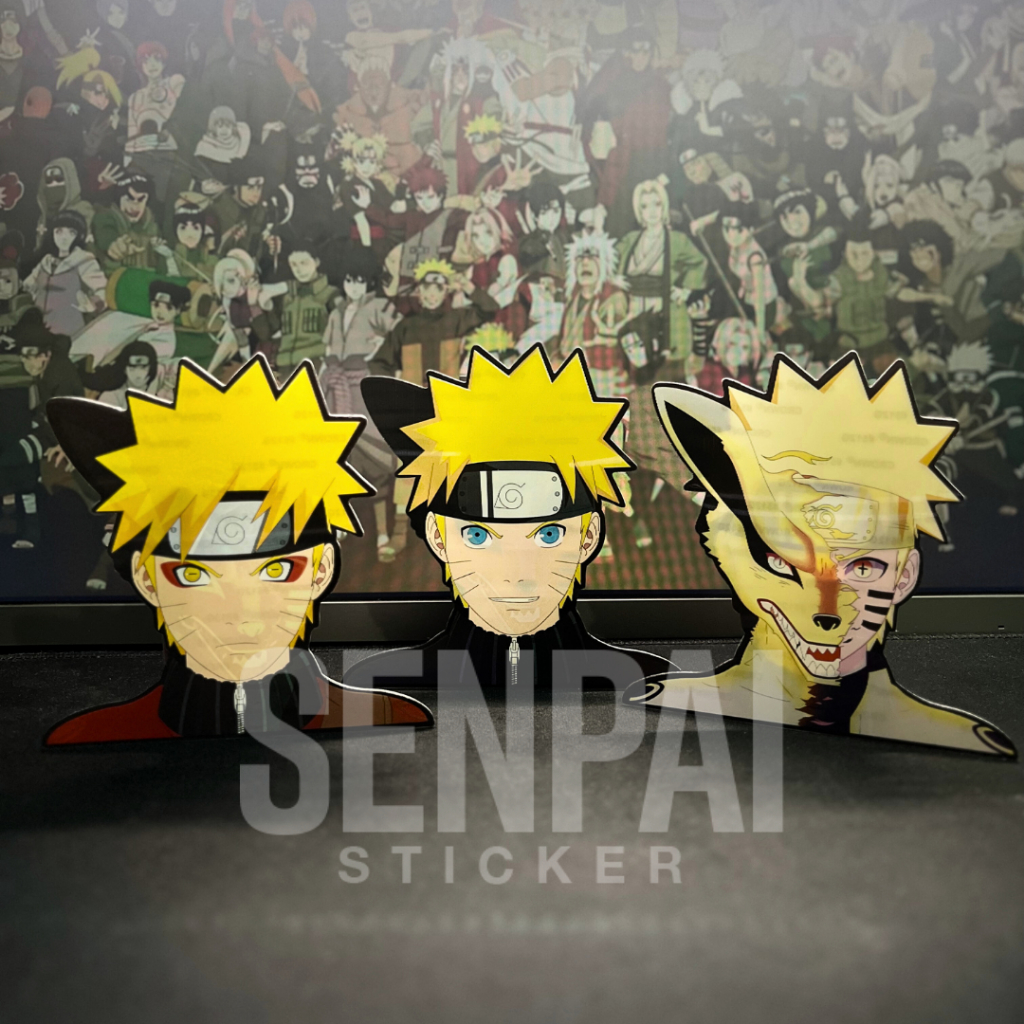 Jual Naruto Sticker Anime 3D SENPAI STICKER TER MURAH Stiker Anti Air ...