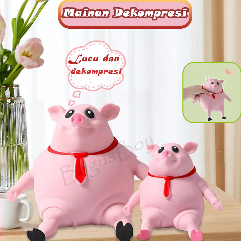 Jual Mainan Squishy Babi Kawaii Pink Pigs Antistress Mainan Lucu ...