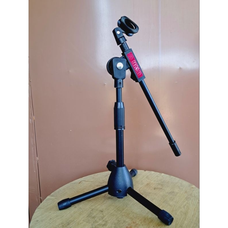 Jual STAND Mic Besi Hitam + Holder Mic | Shopee Indonesia