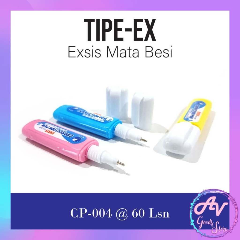 Jual Tip Ex Pen EXSIS / Tip X Cair Mata Besi / Correction Pen Fluid ...