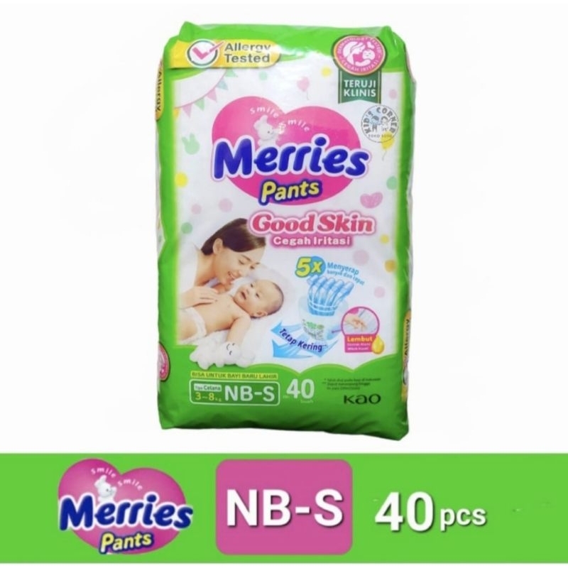 Jual Merries Good Skin NewBorn-S 40 Pants (Tipe Celana) | Shopee Indonesia