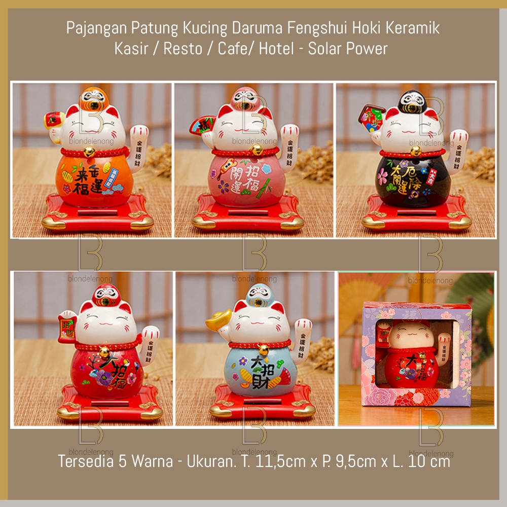 Jual Patung Pajangan Hiasan Boneka Kucing Hoki Maneki Neko Maneko Neki ...