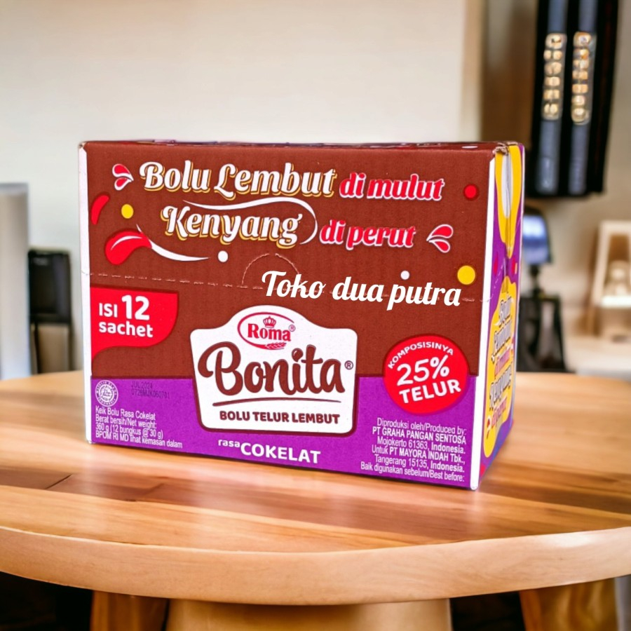 Jual Roma Bonita Bolu Coklat 12 pcs X 1 Box | Shopee Indonesia