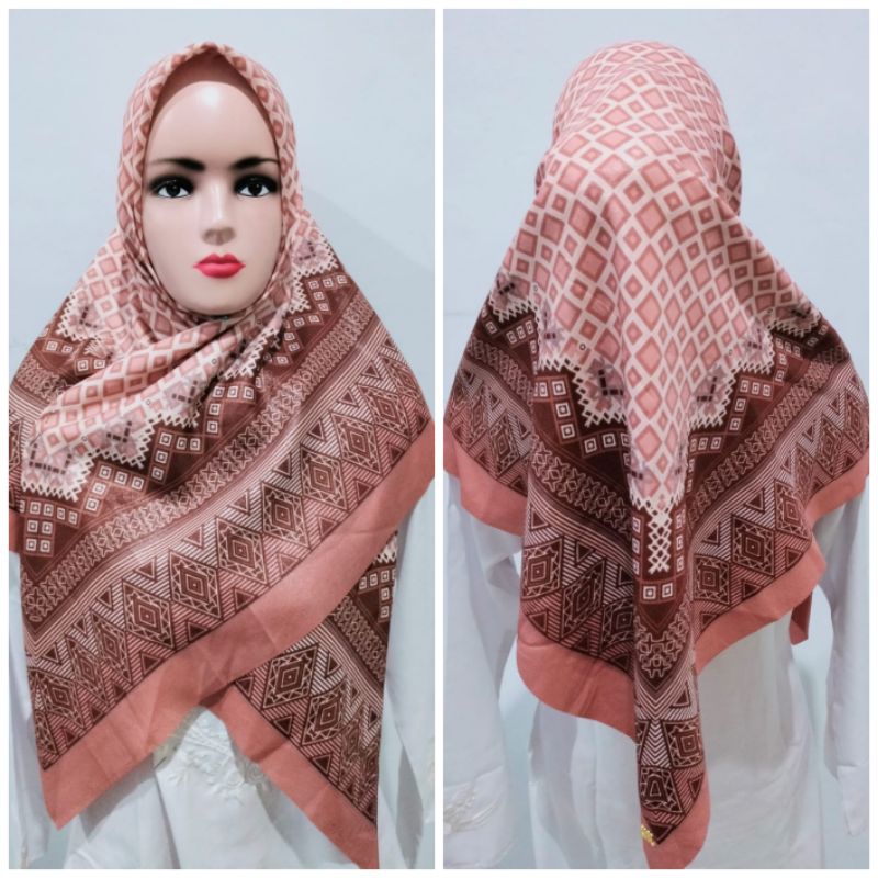 Jual Lulu motif hijab segiempat shimer 110×110cm | Shopee Indonesia