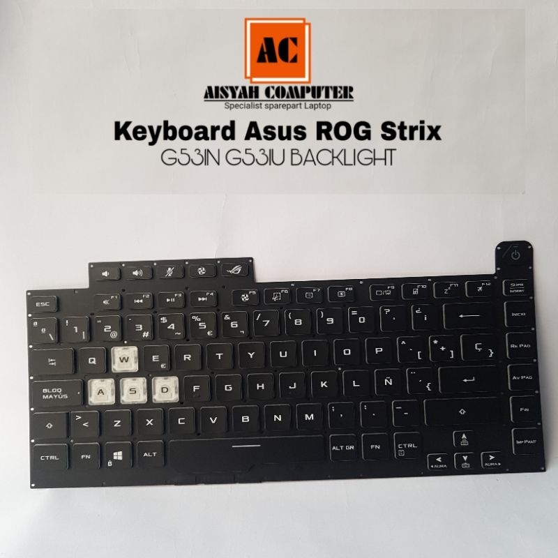 Jual Keyboard Asus ROG STRIX G531 G531T G531U G531N - BLACK (WITH ...