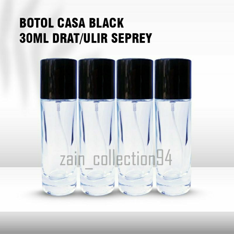 Jual BOTOL CASA BLACK 30ML DRAT/ULIR BOTOLSEPRAY BOTOL PARFUM | Shopee ...