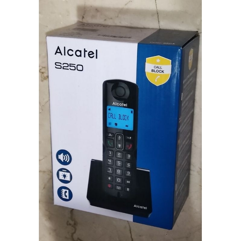 Jual Alcatel S250 Cordless Telepon Wirelees Rumah dan Kantor Hansfree ...