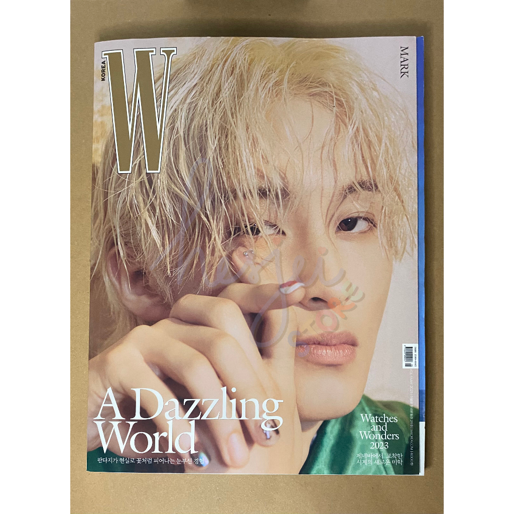 Jual MARK LEE NCT W KOREA MAGAZINE (FREE TOTEBAG KANVAS + KEYRING ...
