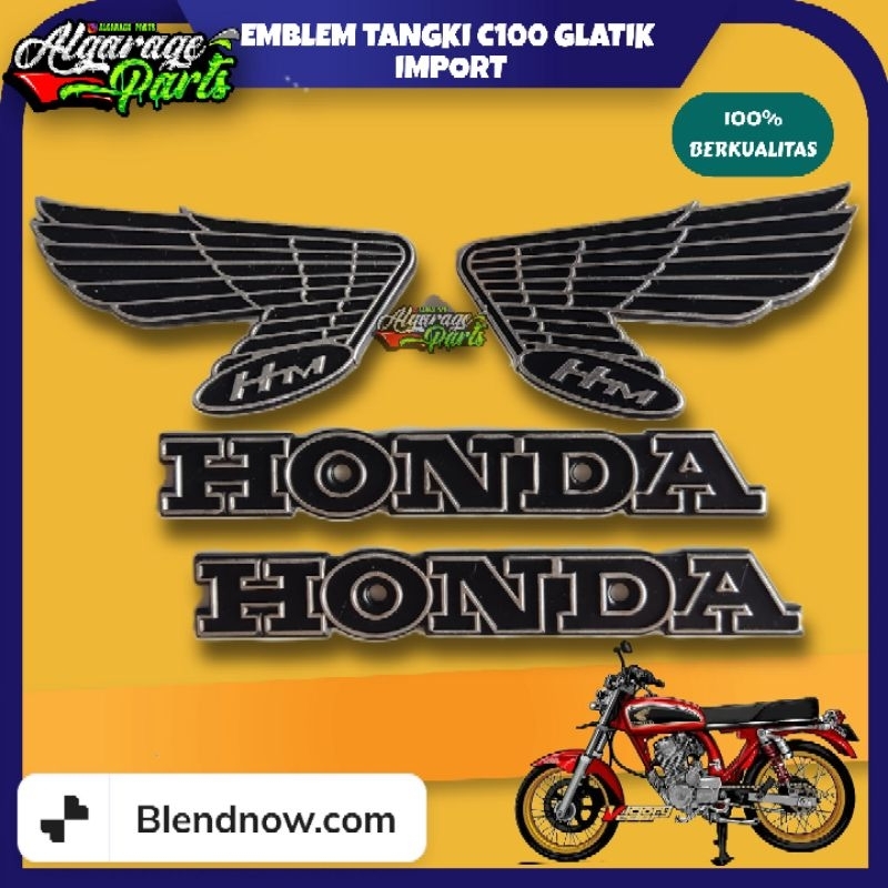Jual emblem logo tangki cb100 cb 100 gelatik glatik import tang tenk ...