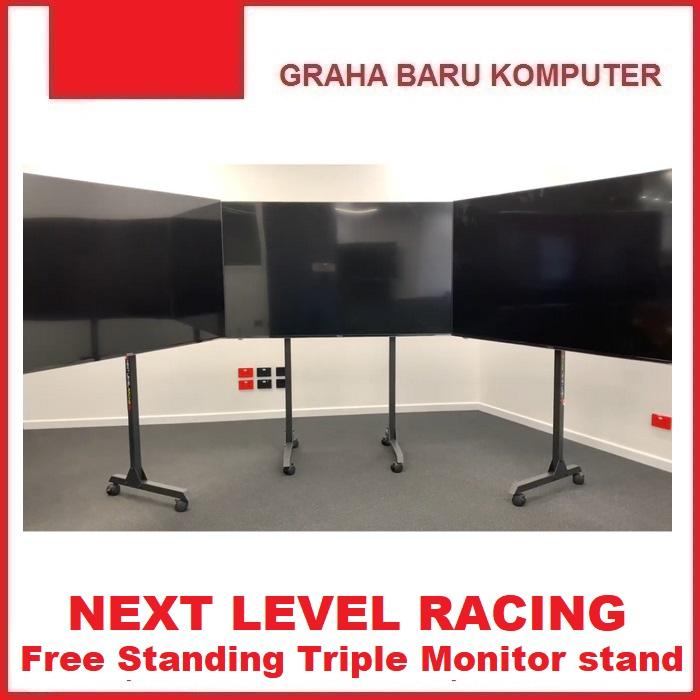 Jual Next Level Racing Free Standing Triple Monitor Stand - Add On TV ...