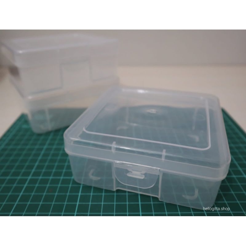 Jual KOTAK PLASTIK BENING TRANSPARAN 12.7x12.7x5 cm/MULTIBOX/KOTAK ...