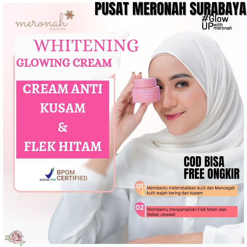Jual (COD)MERONAH WHITENING GLOWING CREAM , BEAUTYCARE READY ALL ...