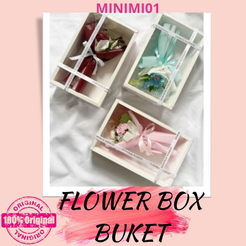 Jual Hadiah Valentine Mini Bouquet Flower Box Sweet Wedding Dinner ...