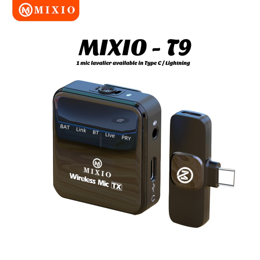 Jual MIXIO - Mikrofon Lavalier T9/T10 Wireless Microphone Professional ...