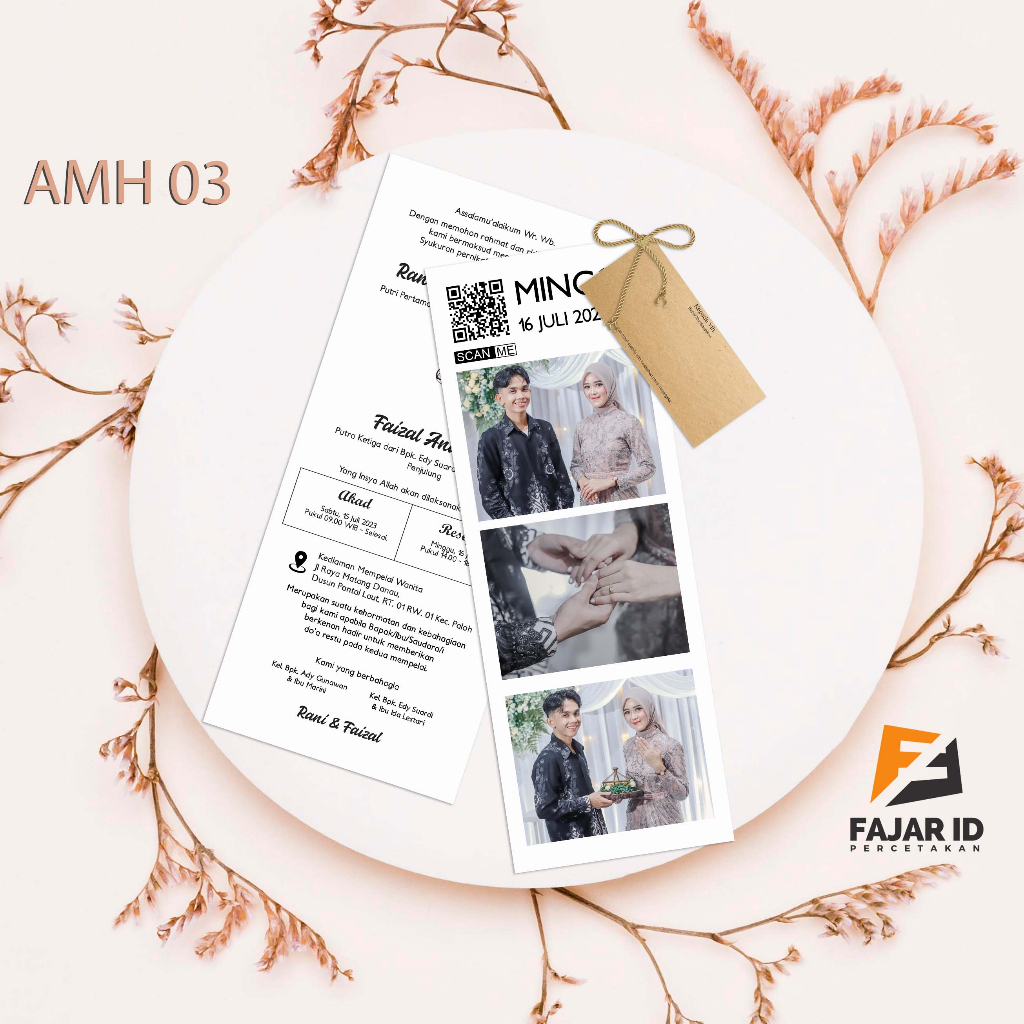 Jual Undangan Hang Tag Minimalis Elegan Mewah Terbaru - Undangan Viral ...