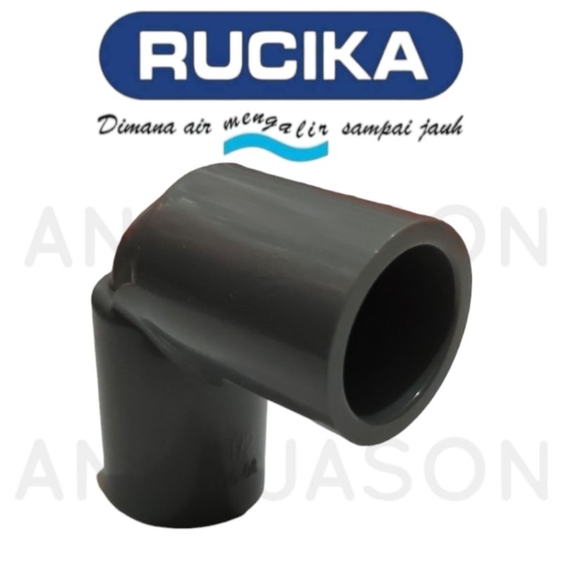 Jual RUCIKA ELBOW PVC ½" AW TEBAL KNEE PLASTIK SAMBUNGAN PIPA BELOK 1/2 ...