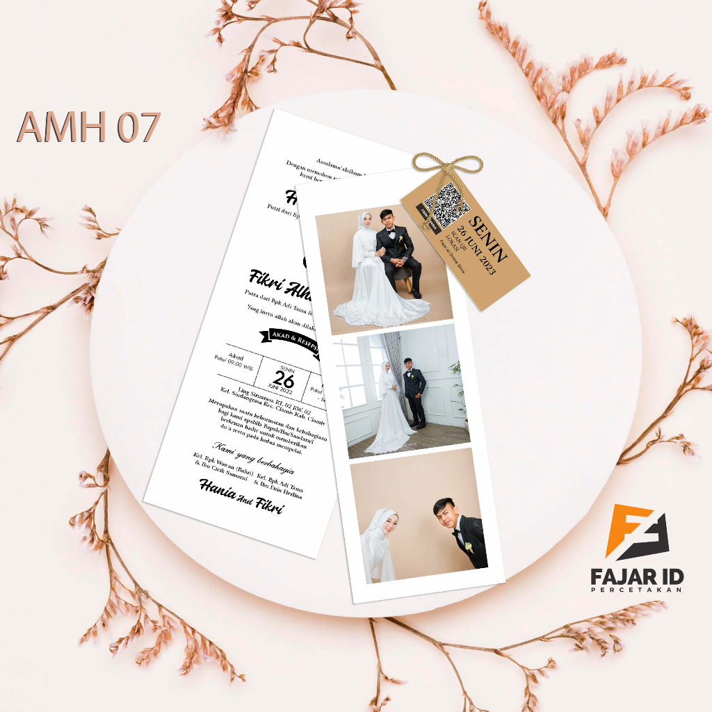 Jual Undangan Hang Tag Minimalis Elegan Mewah Terbaru - Undangan Viral ...