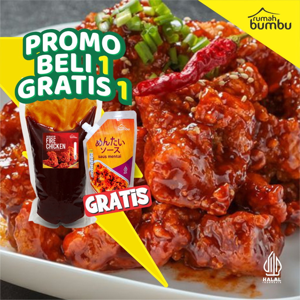 Jual Promo Terbatas!! Saus Fire Chicken 1kg GRATIS Saus Mentai 125ml ...