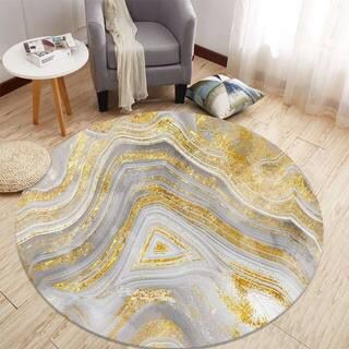 Jual GM020 Karpet Bulat Motif Anti Slip Diameter 100Cm/Karpet Bulat ...