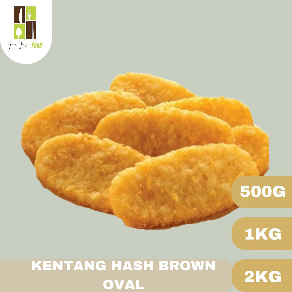Jual Kentang Hash Browns Oval / Hash Brown Lonjong / Frozen / Bersih ...