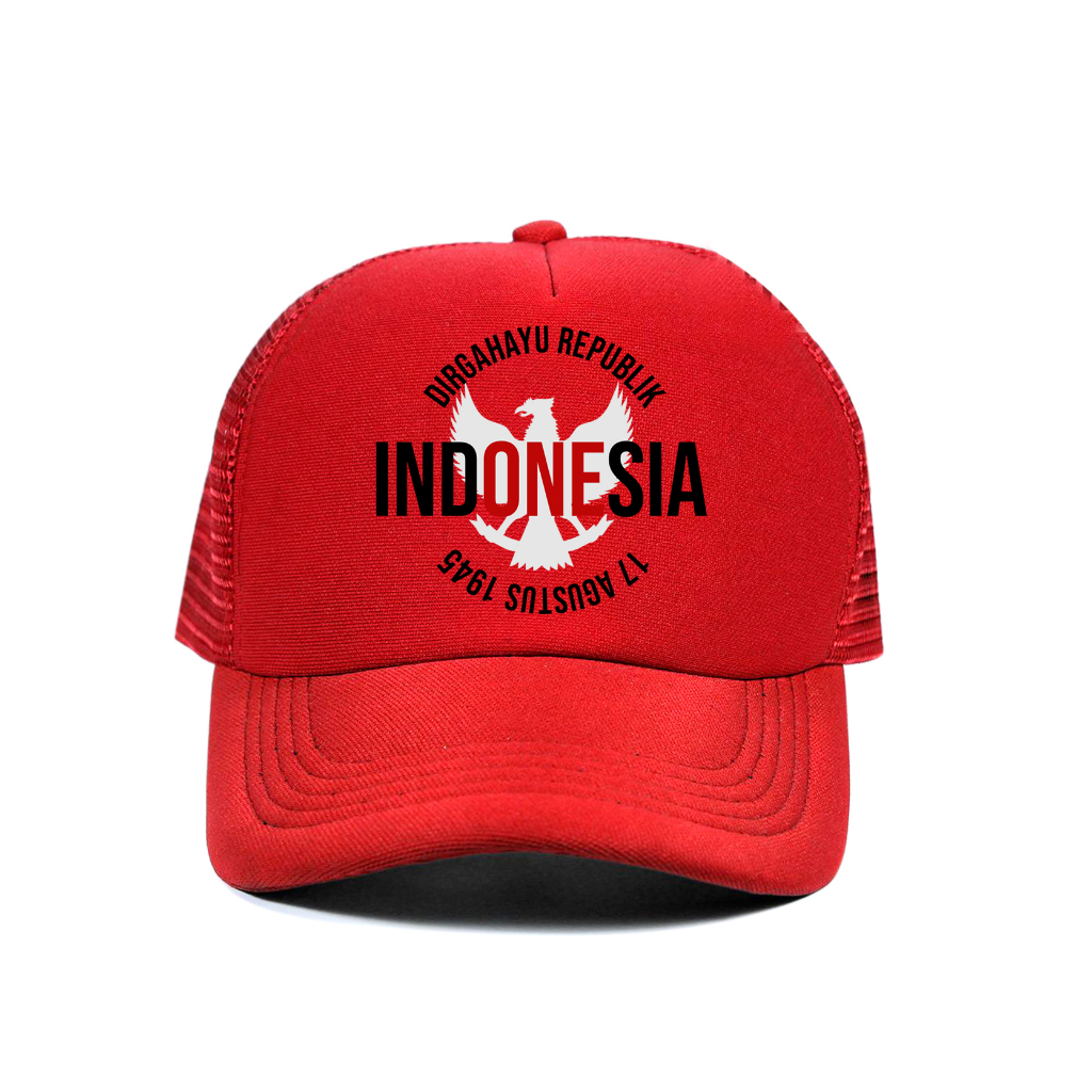 Jual Topi Trucker Dewasa 17 Agustus / Topi HUT RI / Topi Agustusan ...
