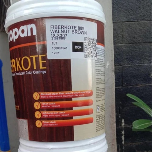 Jual Cat Propan Fiberkote Fibersemen / Walnut Brown DOF 1L / Lisplank ...