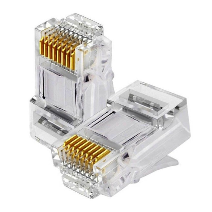 Jual Konektor RJ45 LAN Connector RJ45 Kepala Kabel UTP LAN RJ45 ...