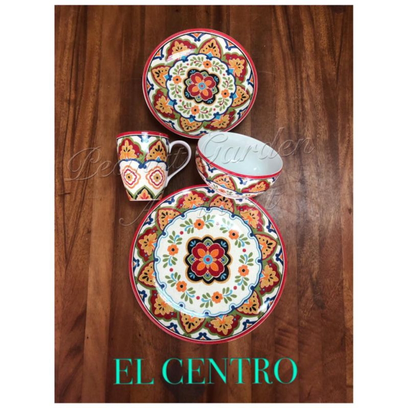 Jual SANGO DINNER SET EL CENTRO 16 PCS/SET | Shopee Indonesia