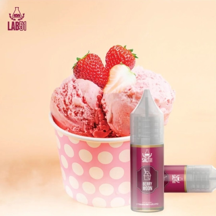 Jual LAB51 BERRY MOON SALT NIC STRAWBERRY GELATO 15ML 25MG | Shopee ...