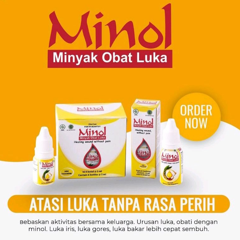 Jual MINOL Minyak Obat Luka Tanpa Perih Luka Bakar luka iris | Shopee ...