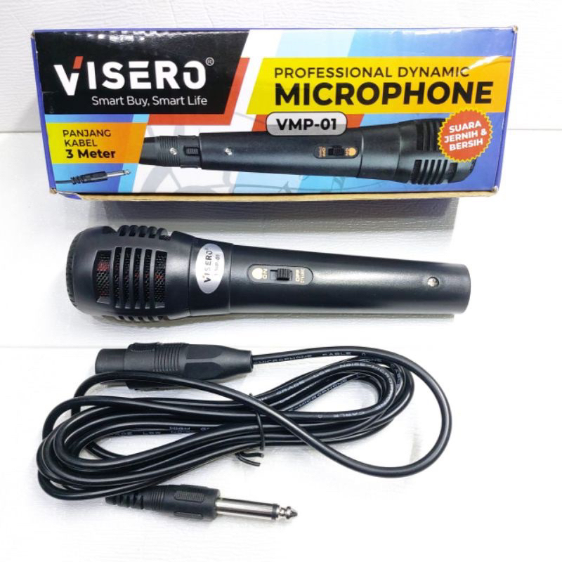 Jual Microphone Mik Mic Kabel VISERO VMP-01 Colokan Jack Besar Panjang ...