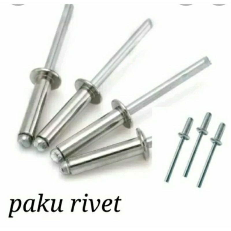 Jual paku rivet 3,2mm/4mm/4,8mm(50pcs) | Shopee Indonesia