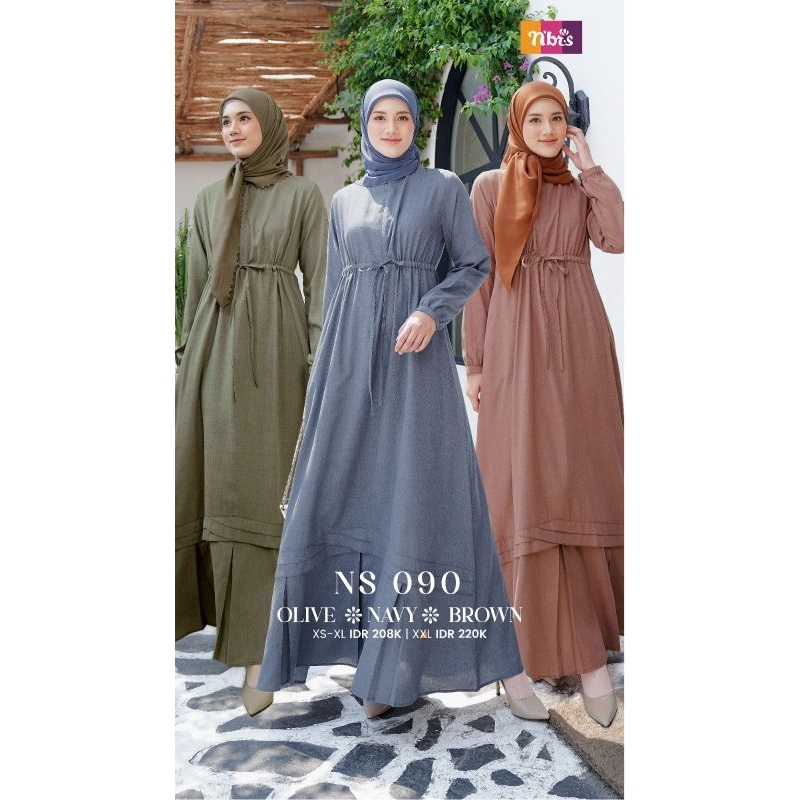 Jual NIBRAS Gamis NS 090 Terbaru | Shopee Indonesia