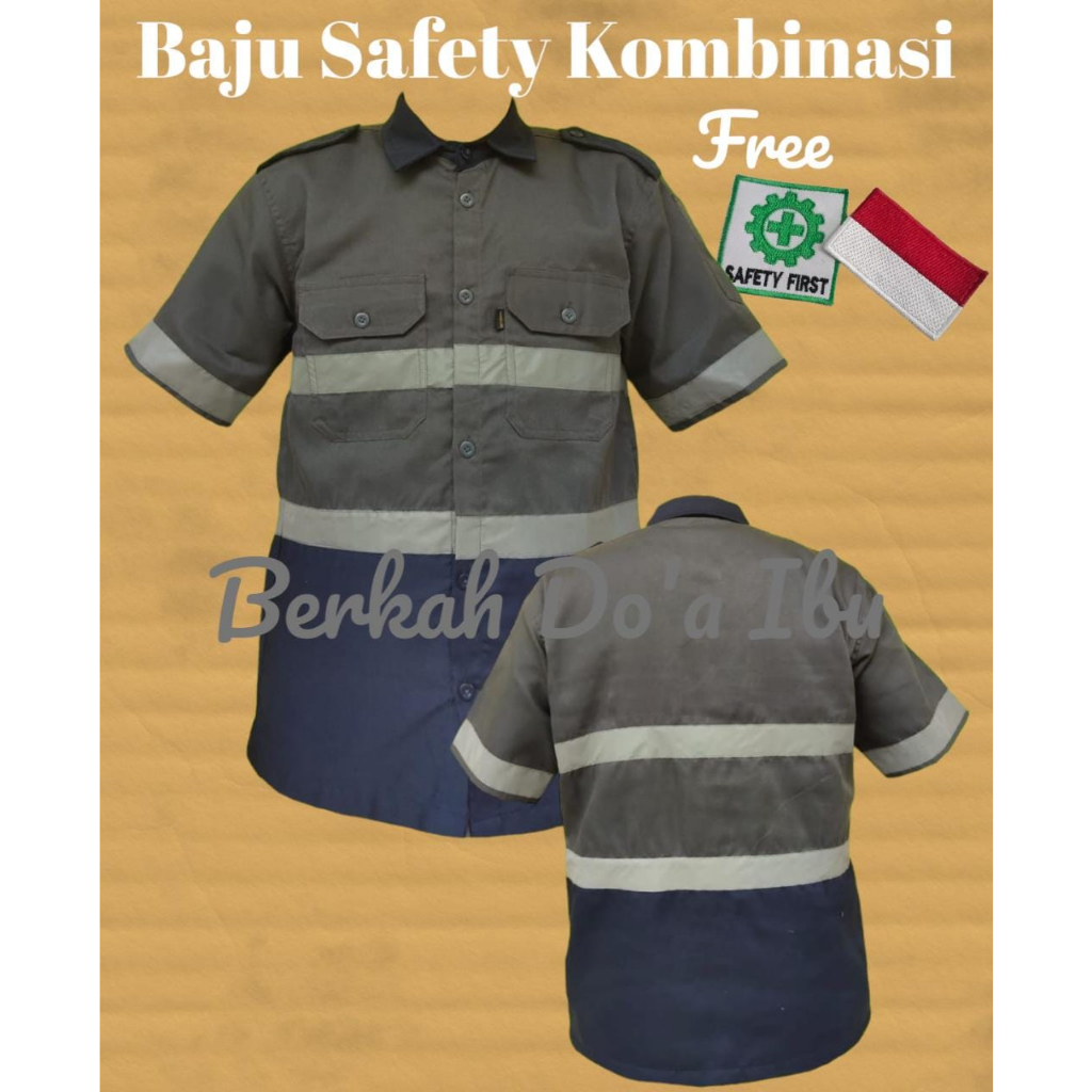 Jual Kemeja Wearpack Atasan Lengan Pendek/ Baju safety APD K3 Original ...