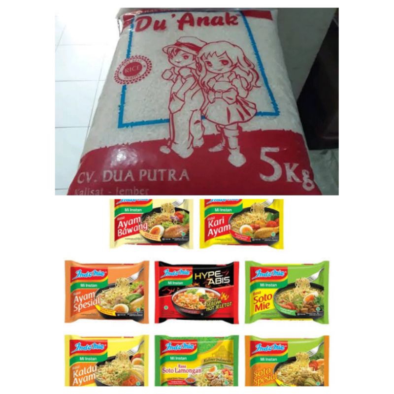 Jual PAKET SEMBAKO BERAS DAN INDOMIE | Shopee Indonesia