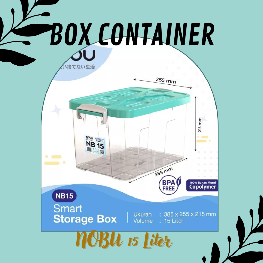 Jual Box Container 15 L NOBU / Box Container 15 L | Shopee Indonesia