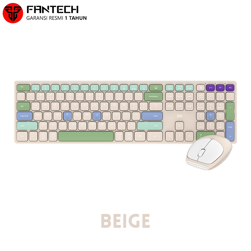 Jual Fantech GO POP WK895 Combo Keyboard dan Mouse Wireless Silent | Shopee Indonesia