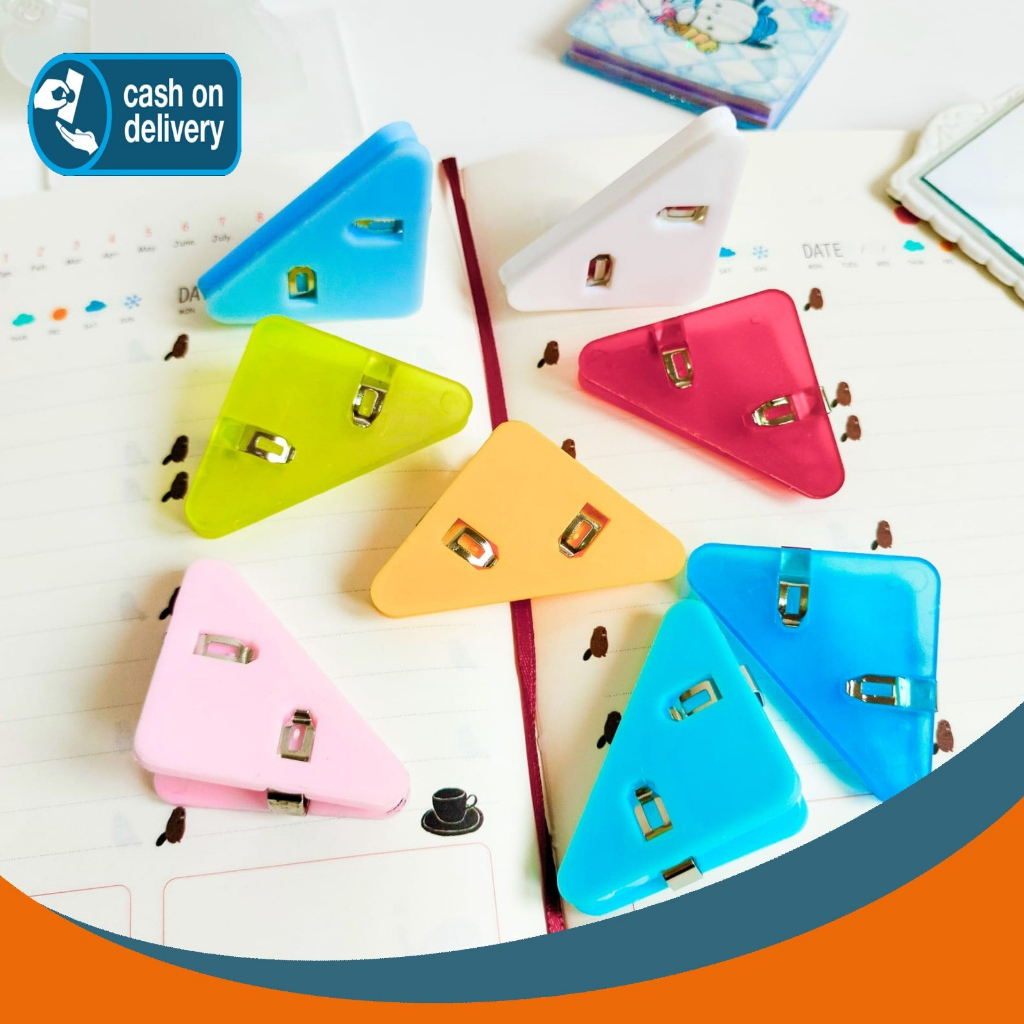 Jual TRIANGLE CLIP KERTAS PENJEPIT SUDUT KERTAS CORNER CLAMP COD ...