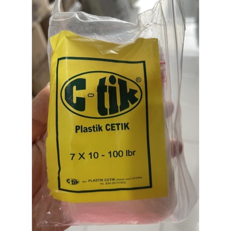 Jual Plastik Klip Ctik / Cetik 7x10 Per Pak (isi 10 bungkus) | Shopee ...