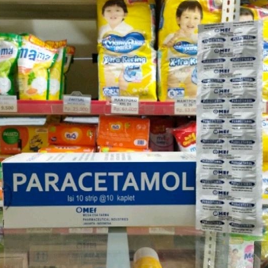 Jual PARACETAMOL MEF 1 STRIP 10 TABLET / PARACETAMOL BIRU MEF PER STRIP ...