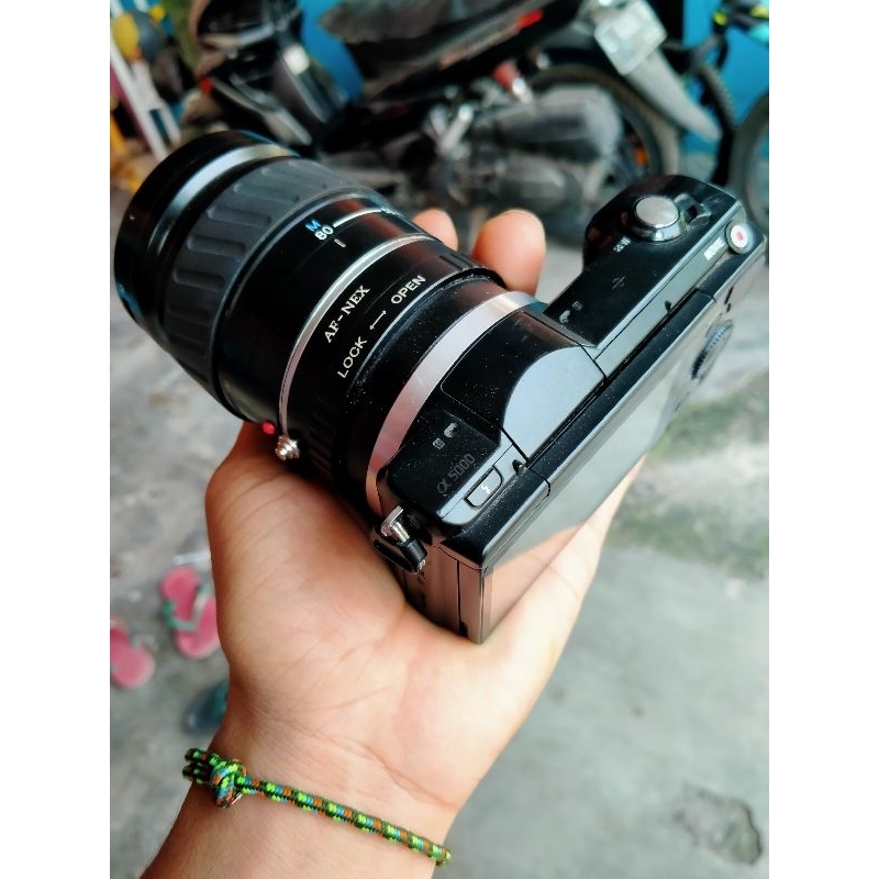 Jual Sony a5000+lensa manual Minolta bukan a5100 a6000 a6300 a6400 ...