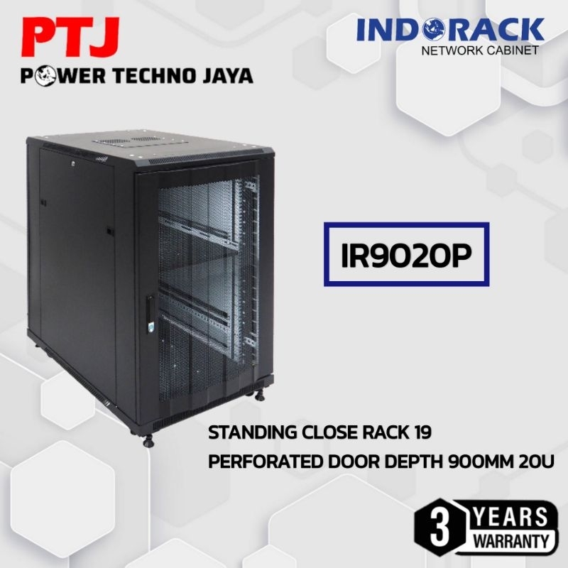 Jual IR9020P Rak Server INDORACK IR9020P Standing Close Rack Perforated ...