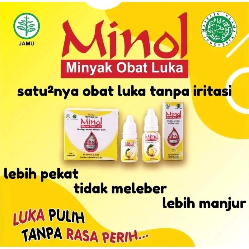 Jual MINOL MINYAK LUKA TANPA PERIH Luka bakar luka gores | Shopee Indonesia