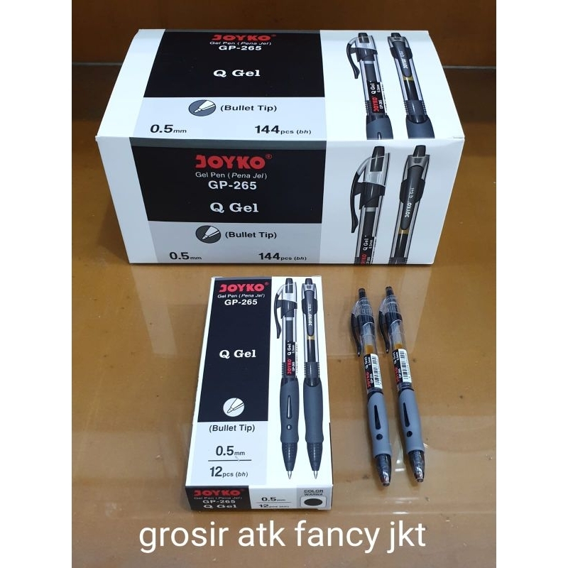 Jual ( 12 buah ) GP 265 Pulpen Pen Pena Gel Joyko GP-265 NT AN Q GEL 0.5 mm | Shopee Indonesia
