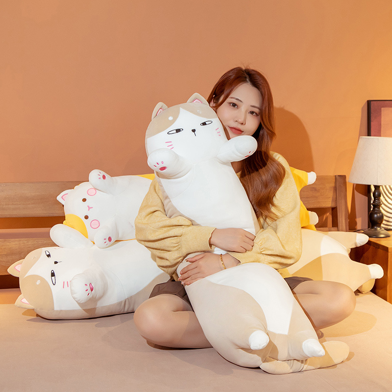 Jual Bantal Guling Kucing Boneka Tinggi 60cm Bahan Yelvo Berlabel SNI ...